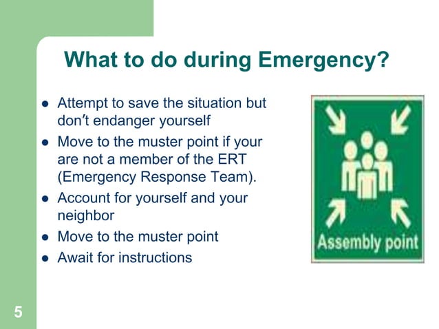 Emergency Response Traning HSE Prsentation HSE Formats.ppt | First Aid ...