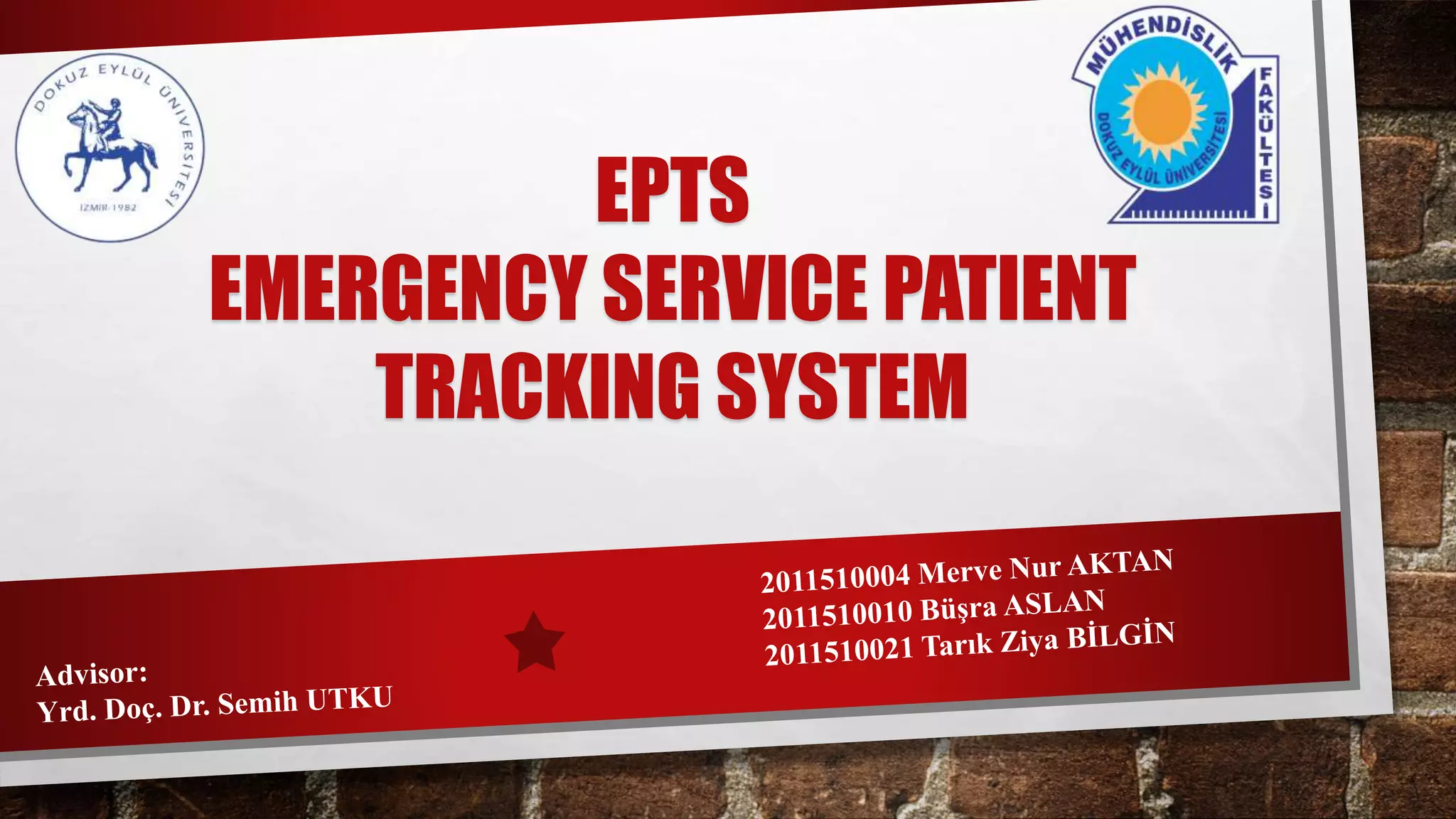 Emergency Service Patient Tracking System BSc.Thesis Final Project ...