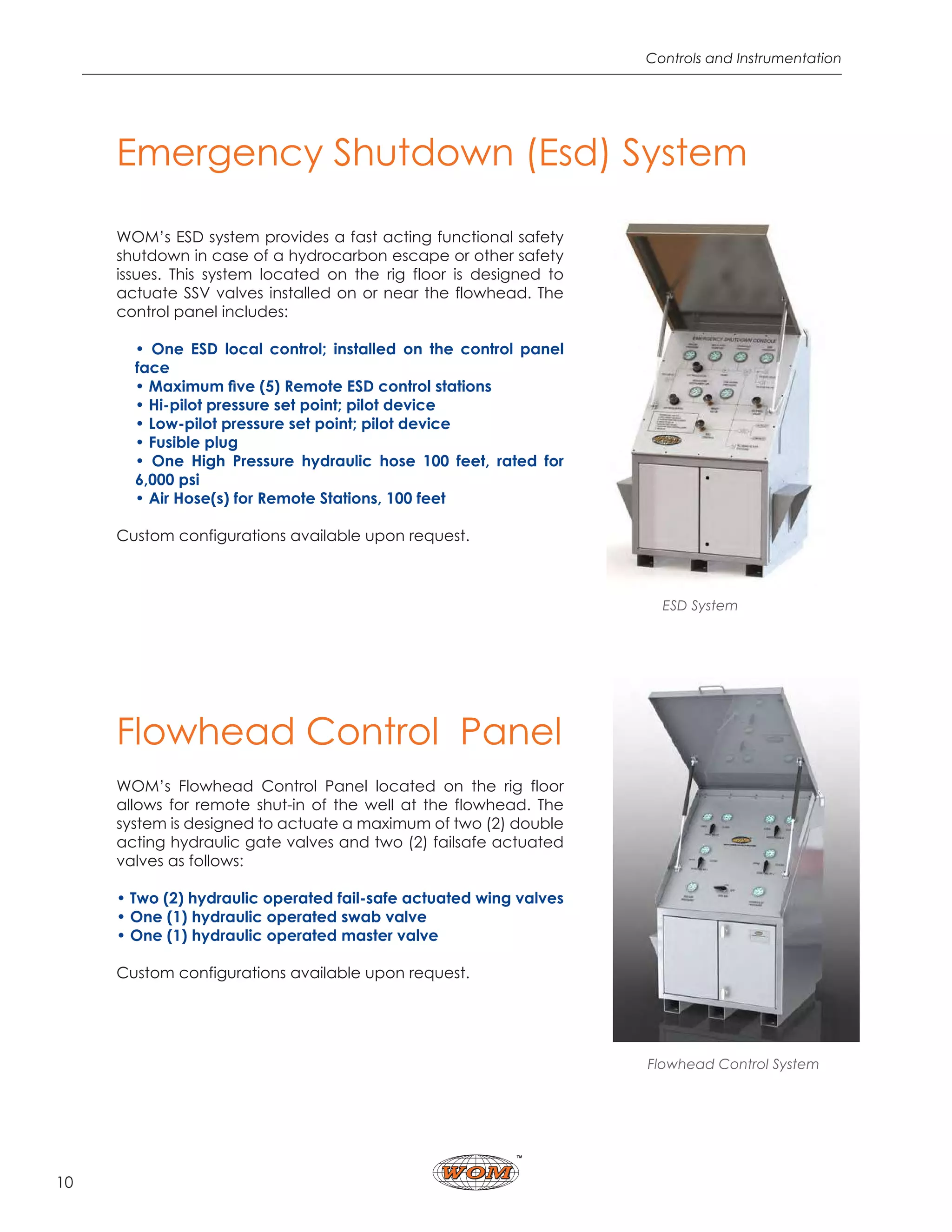 Emergency Shutdown System ESD - Worldwide Oilfield Machine | PDF