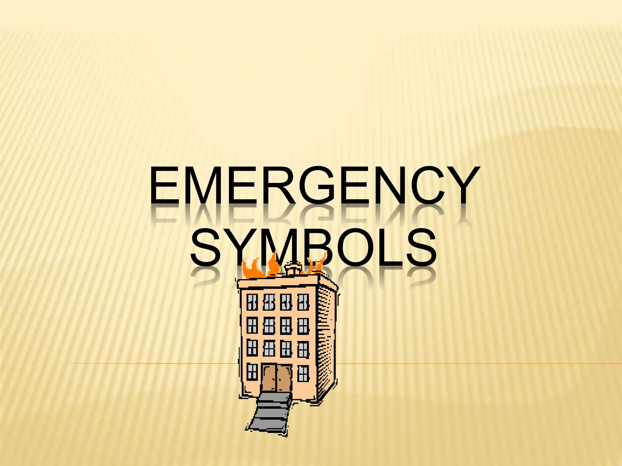 EMERGENCY SYMBOLS for fifth graders unit 1 | PPTX