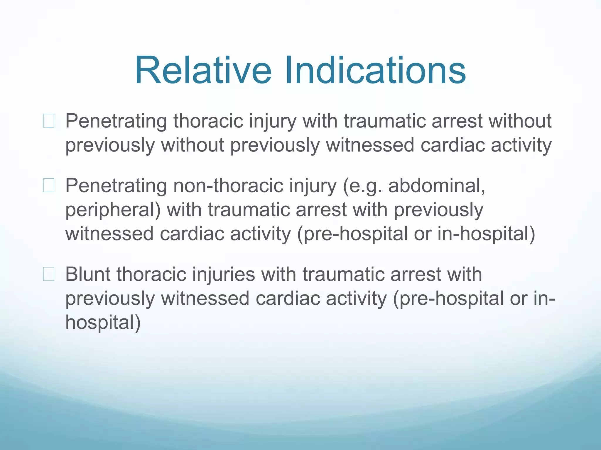 Emergency Thoracotomy | PPTX