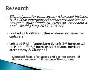 Emergency Thoracotomy | PPTX