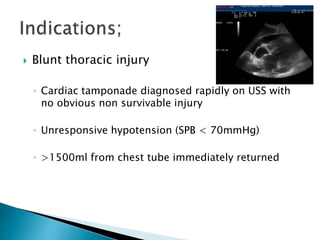 Emergency Thoracotomy | PPTX