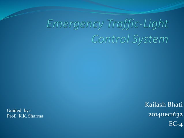 Emergency traffic light control system | PPT