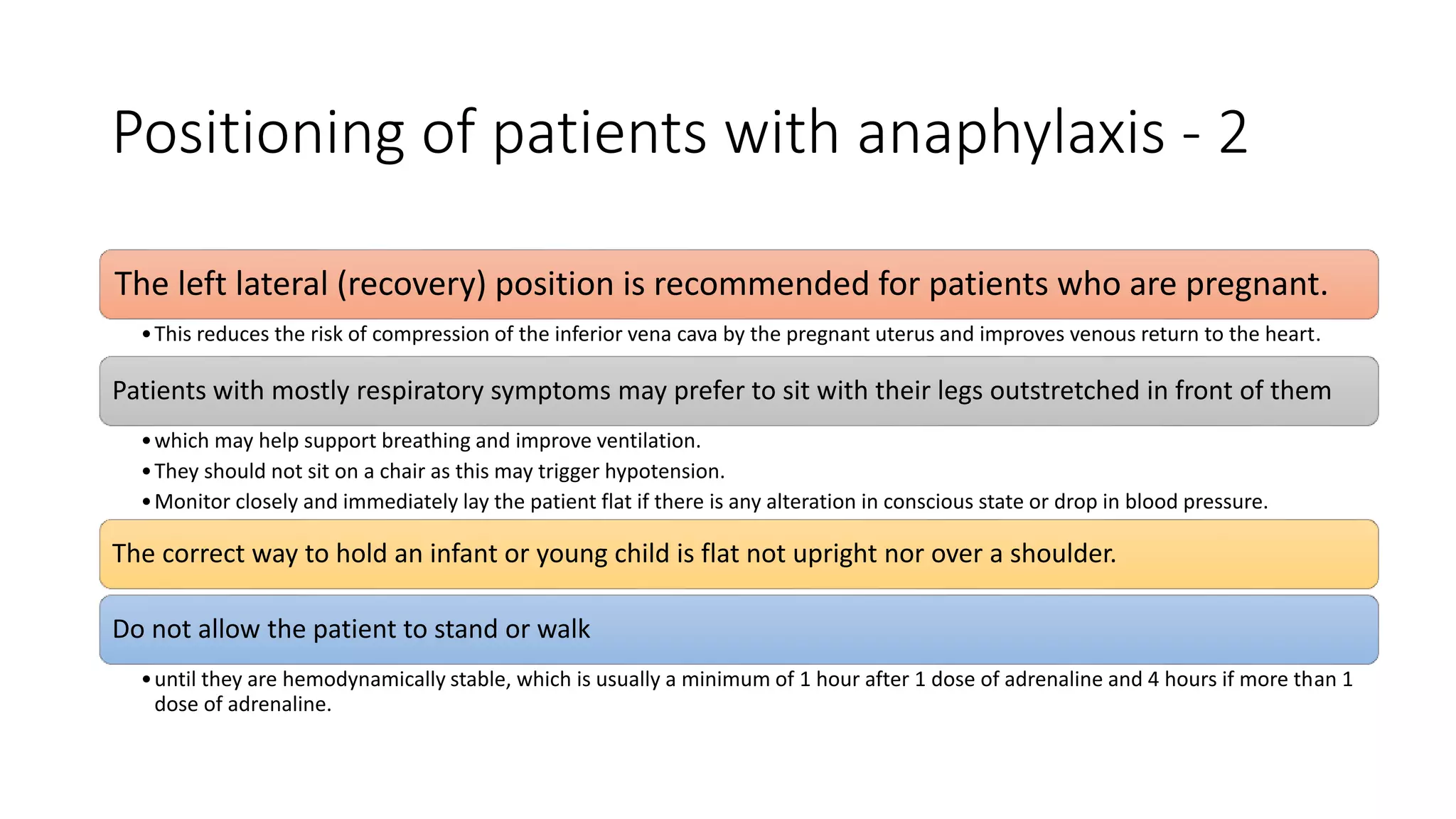 Emergency treatment of anaphylaxis | PPTX