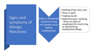 Emergency treatment of anaphylaxis | PPTX