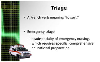 Emergency triage | PPTX