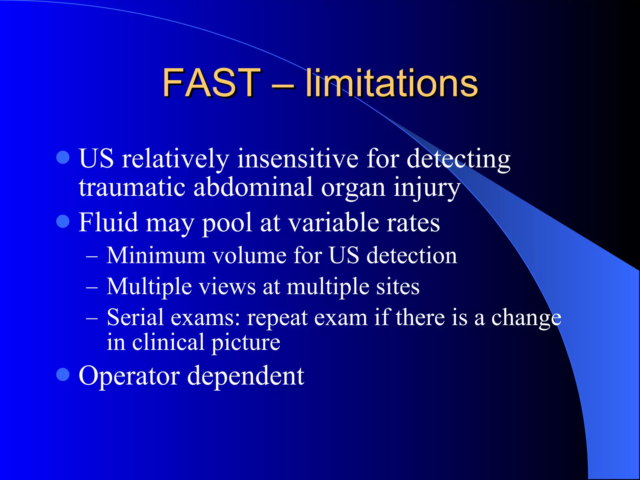 Emergency Ultrasound In Trauma | PPT