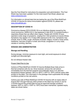 Emergency use full prescribing info hcp fact sheet pfizer | PDF