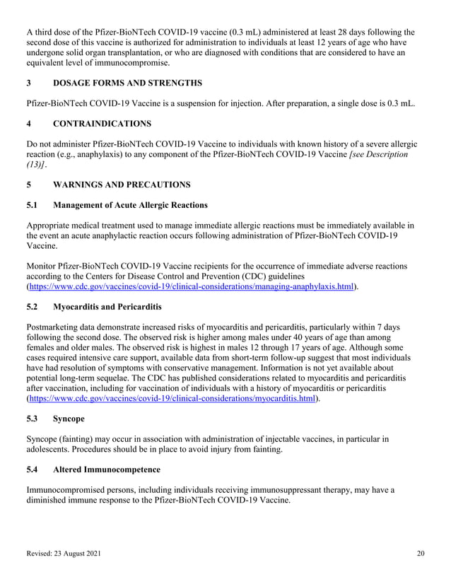 Emergency use full prescribing info hcp fact sheet pfizer | PDF