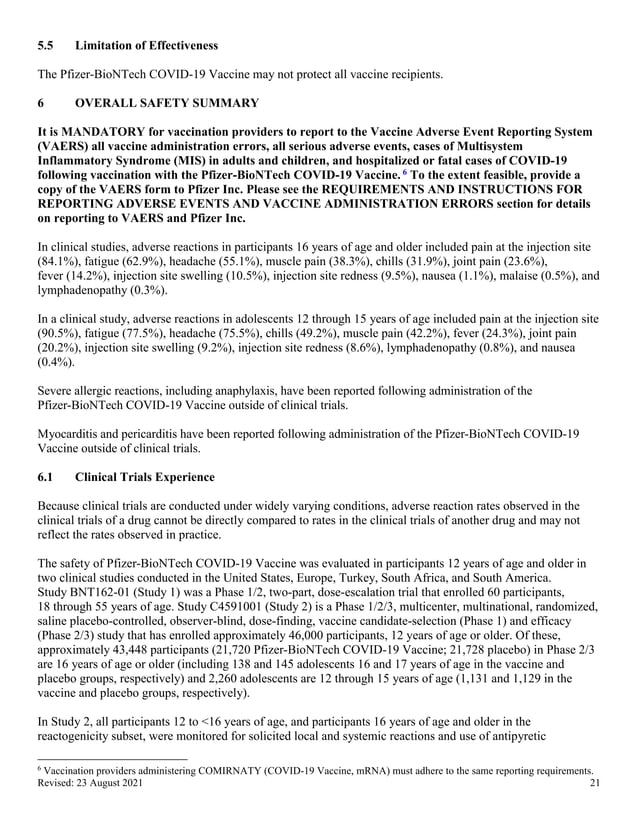 Emergency use full prescribing info hcp fact sheet pfizer | PDF