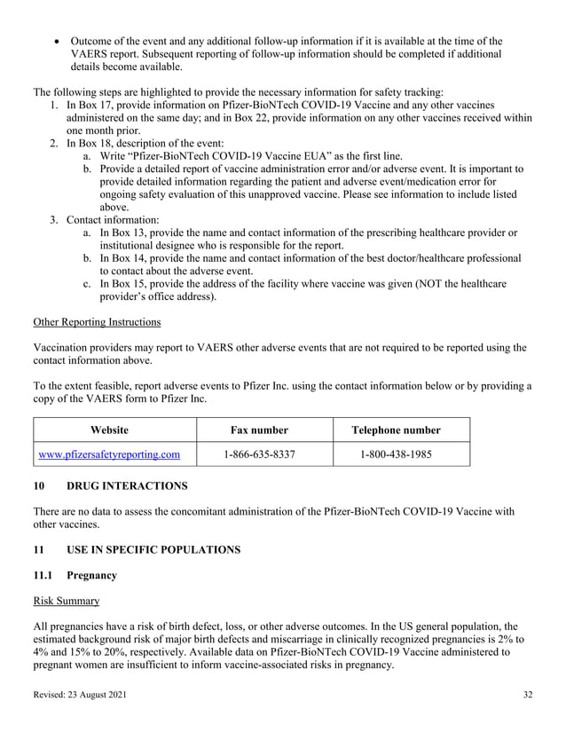 Emergency use full prescribing info hcp fact sheet pfizer | PDF
