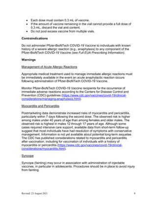 Emergency use full prescribing info hcp fact sheet pfizer | PDF