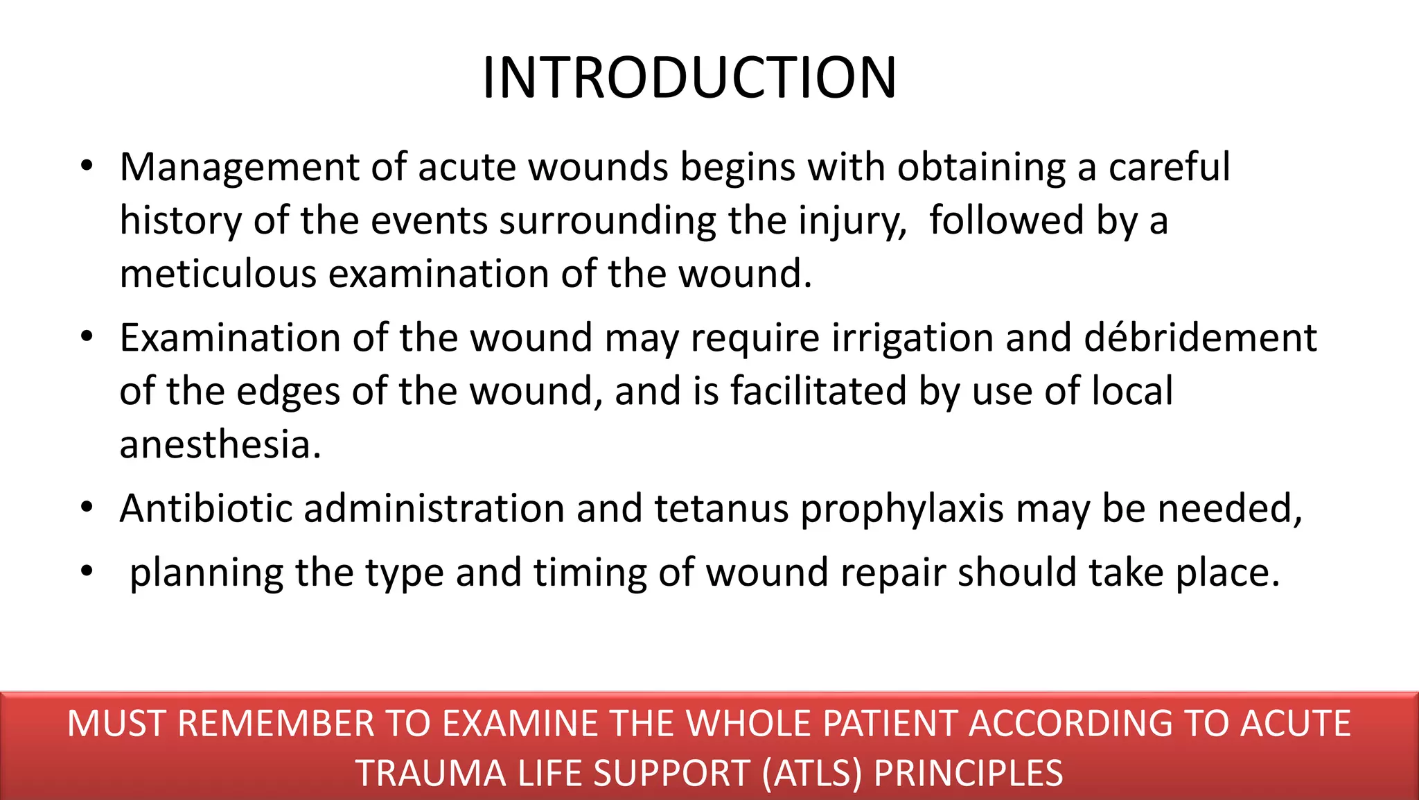 Emergency Wound Management | PPTX