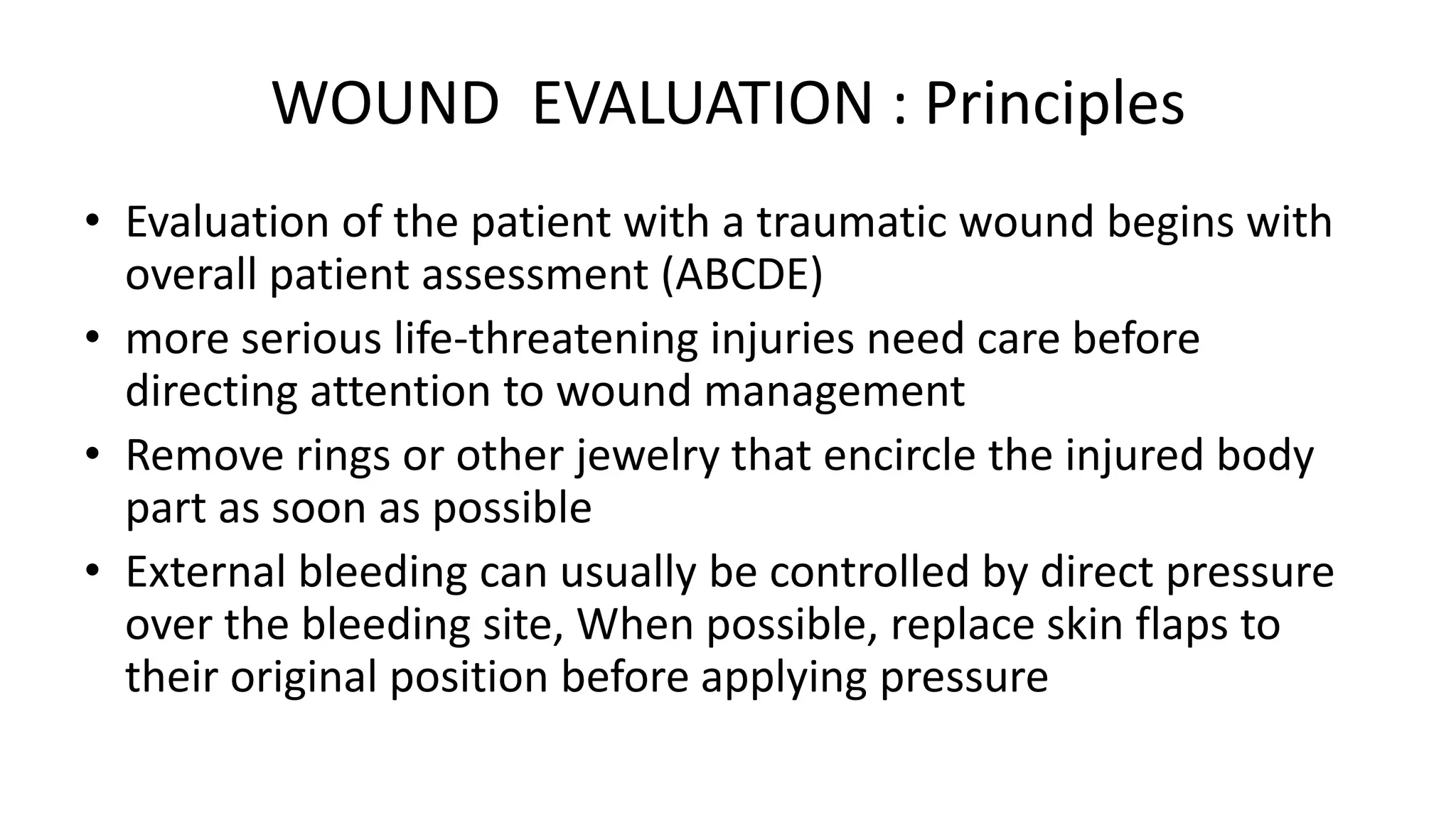 Emergency Wound Management | PPTX