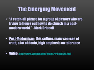 The Emergent Movement | PPT