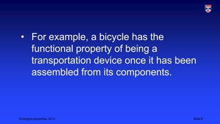 Emergent properties | PPTX