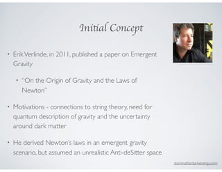 Emergent Gravity according to Verlinde | PDF
