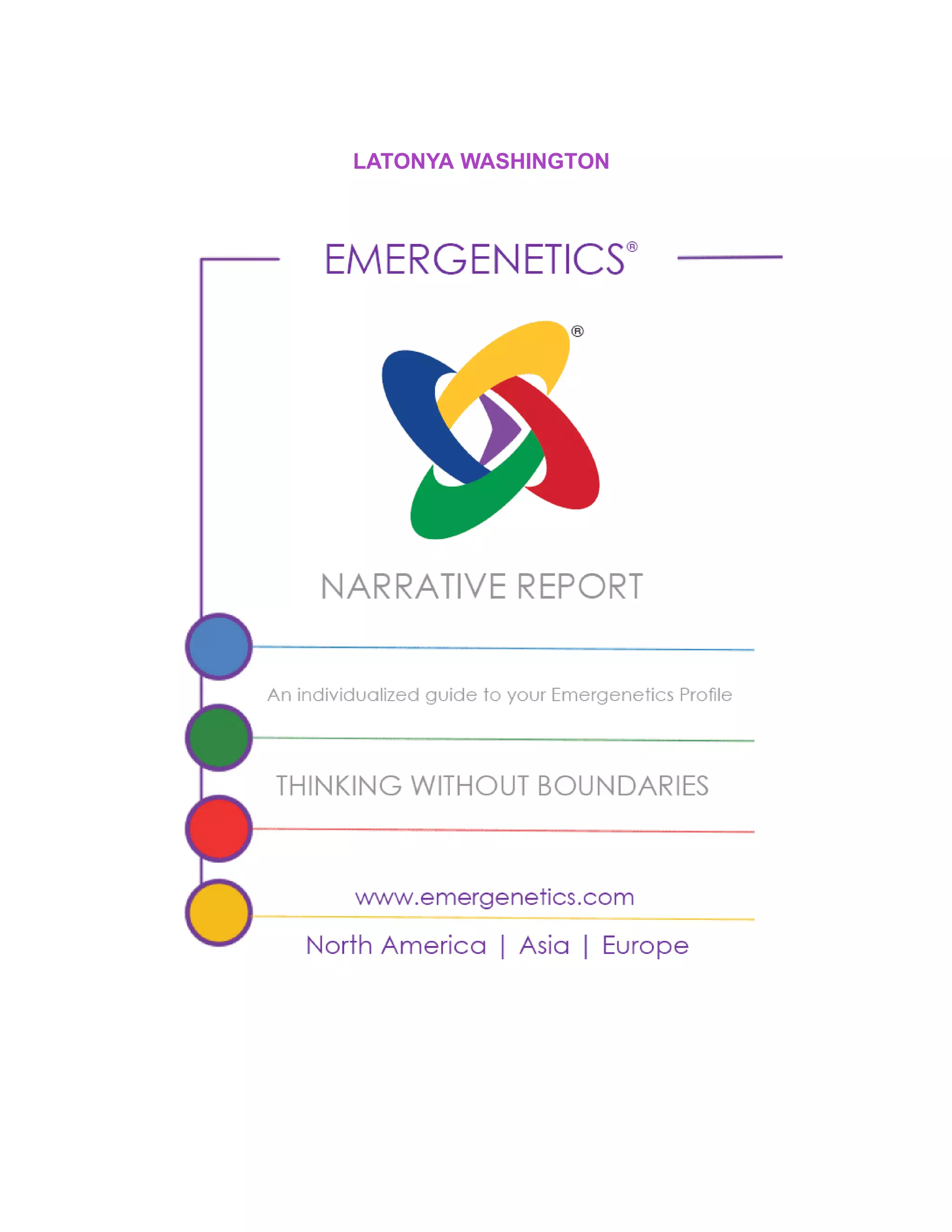 Emergentics Profile | PDF
