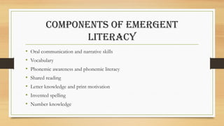 emergent Literacy application in life.pptx