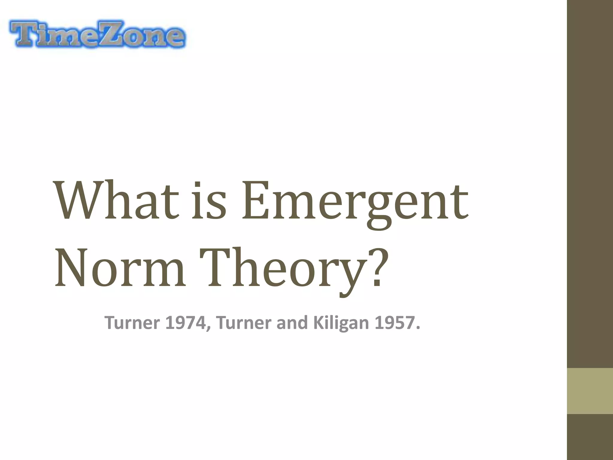 Emergent norm theory | PPTX
