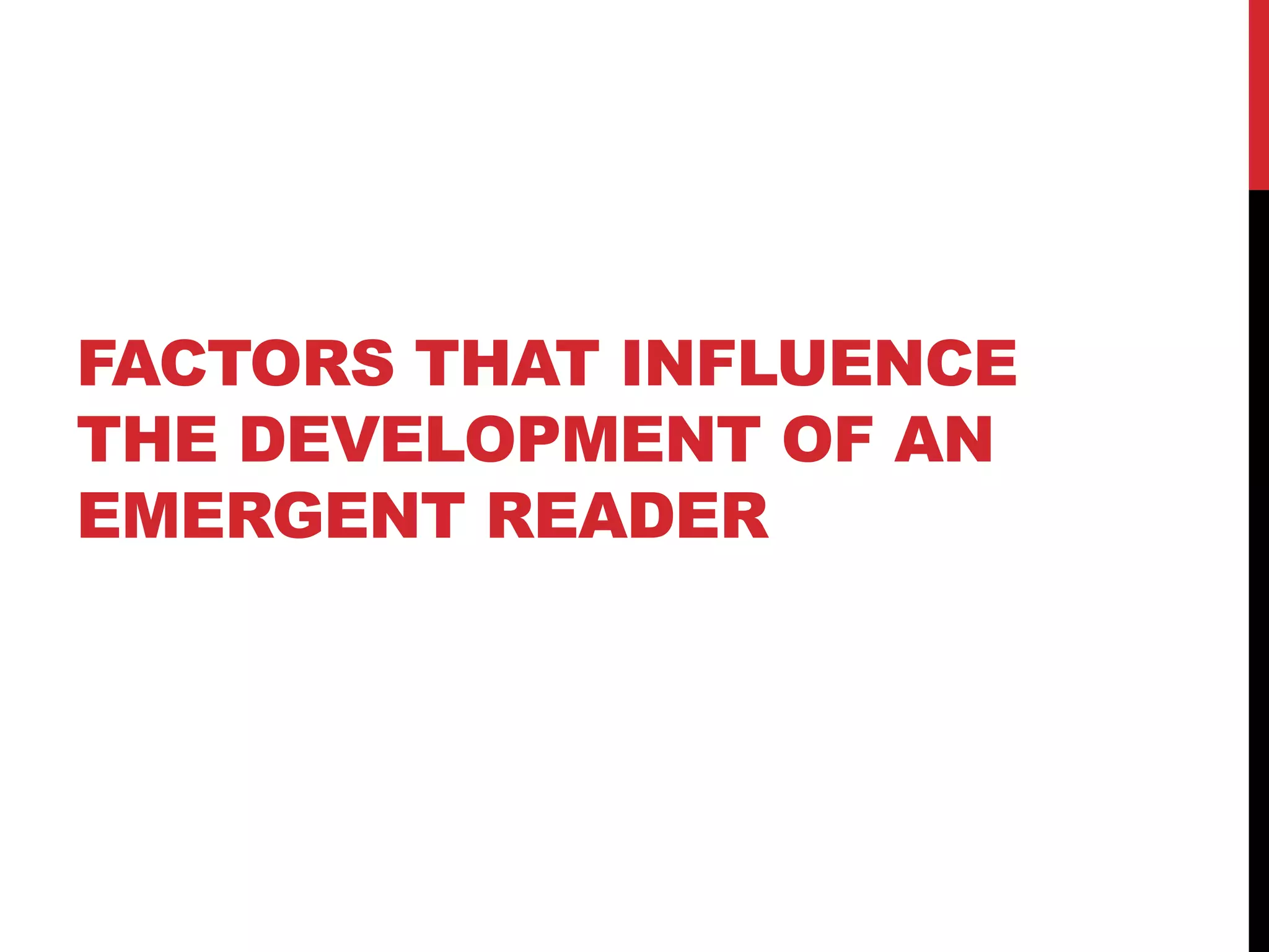 Emergent reader | PPTX