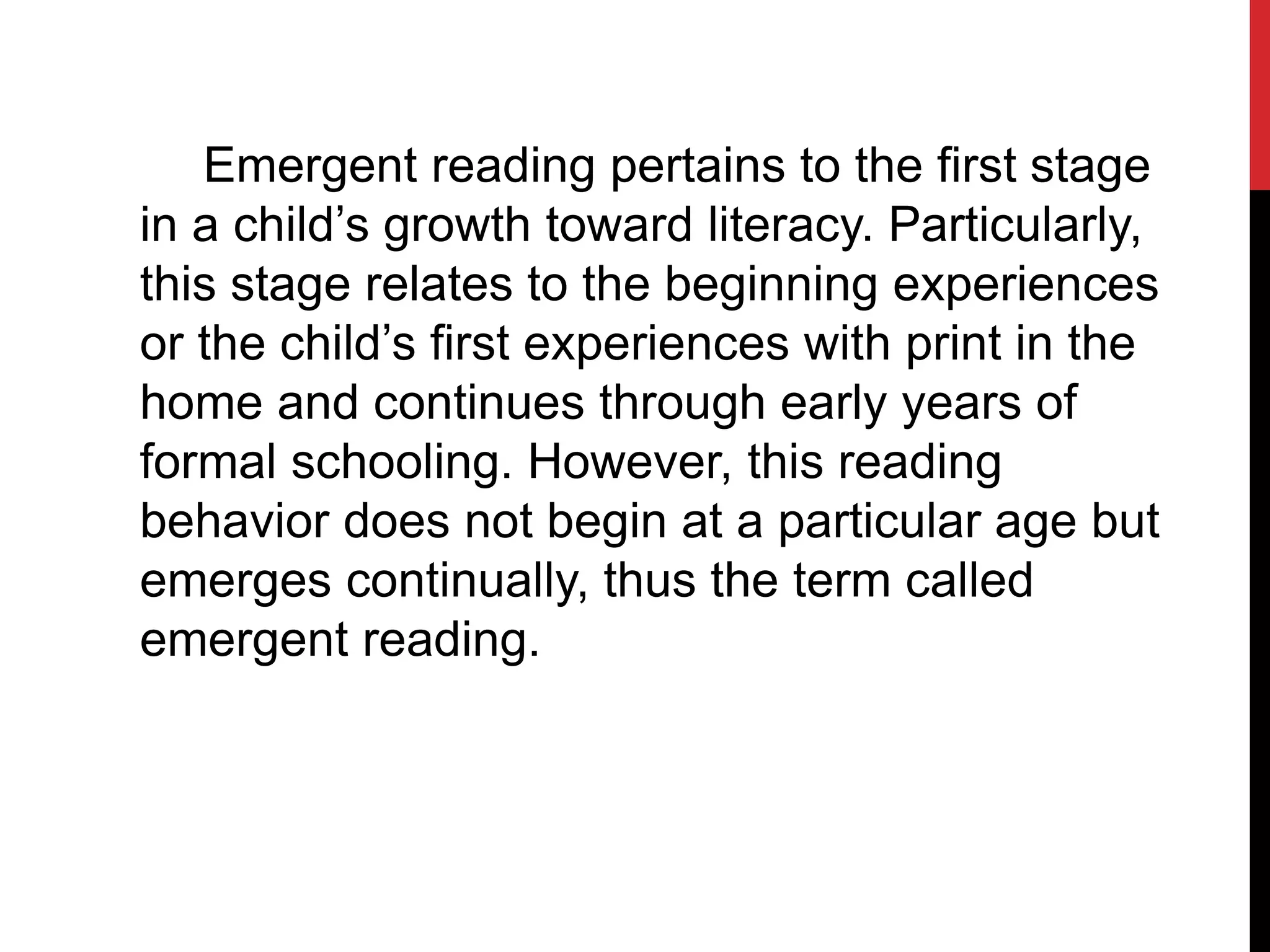 Emergent reader | PPTX