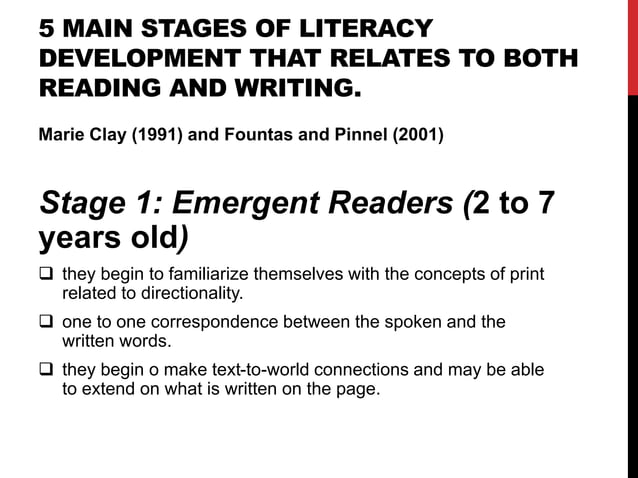Emergent reader | PPTX | Early Childhood Education | Education