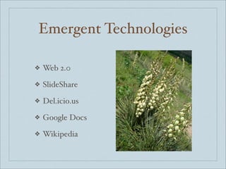 Emergent Technologies | PPT