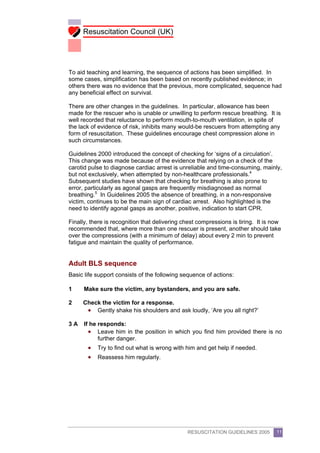 Emergeny guidelines (cpr) | PDF | First Aid | Injuries