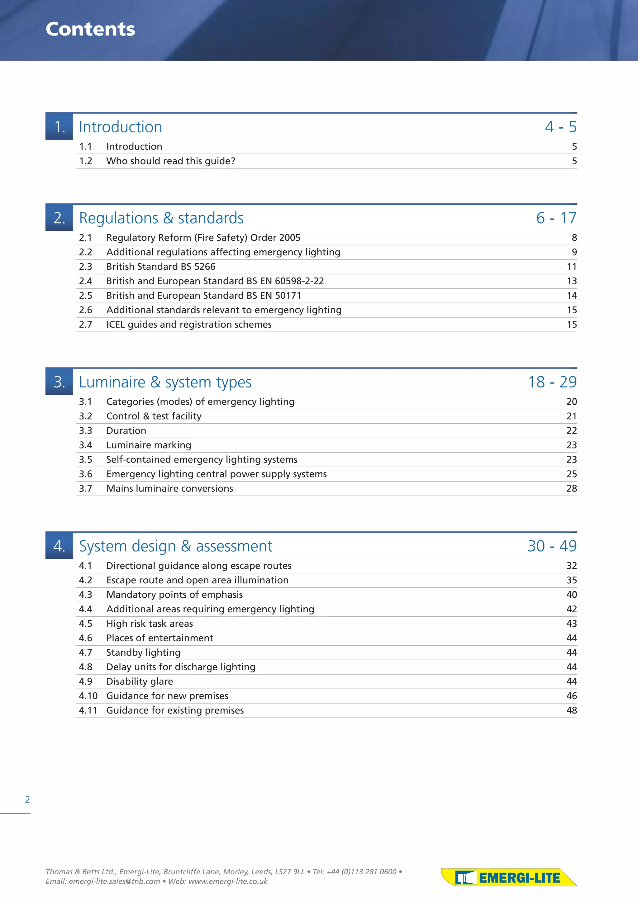 Emergi lite emergency lighting design guide | PDF