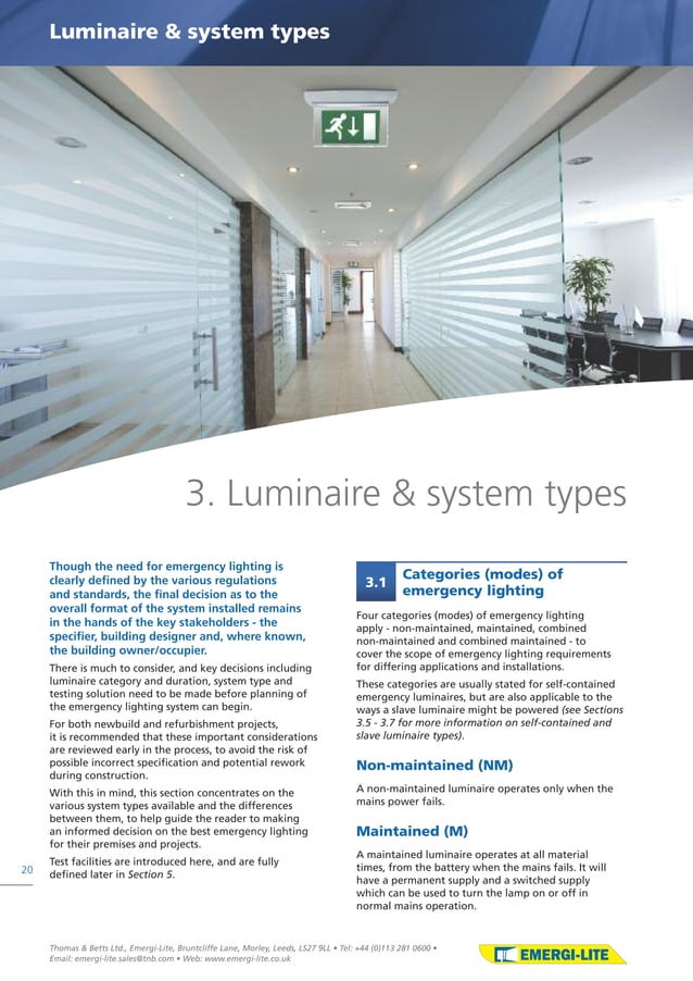 Emergi lite emergency lighting design guide | PDF