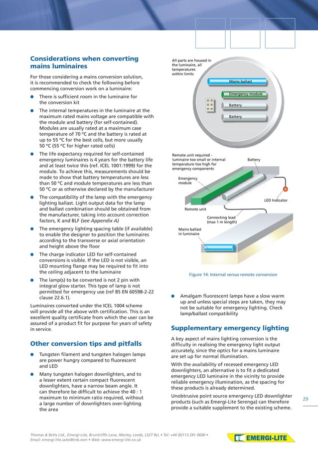 Emergi lite emergency lighting design guide | PDF