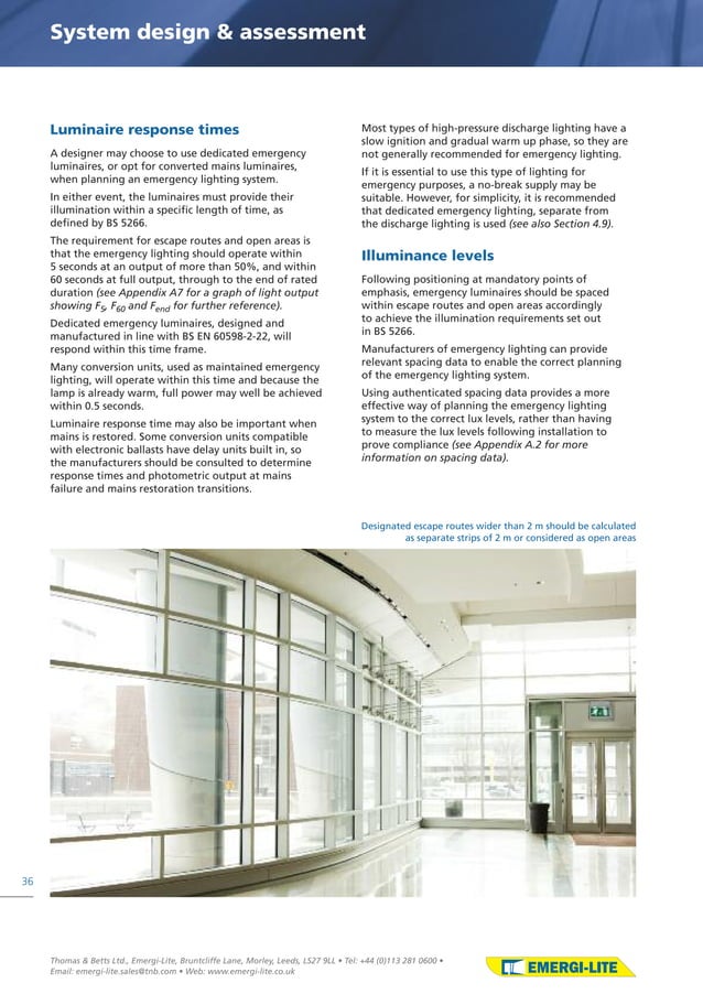 Emergi lite emergency lighting design guide | PDF