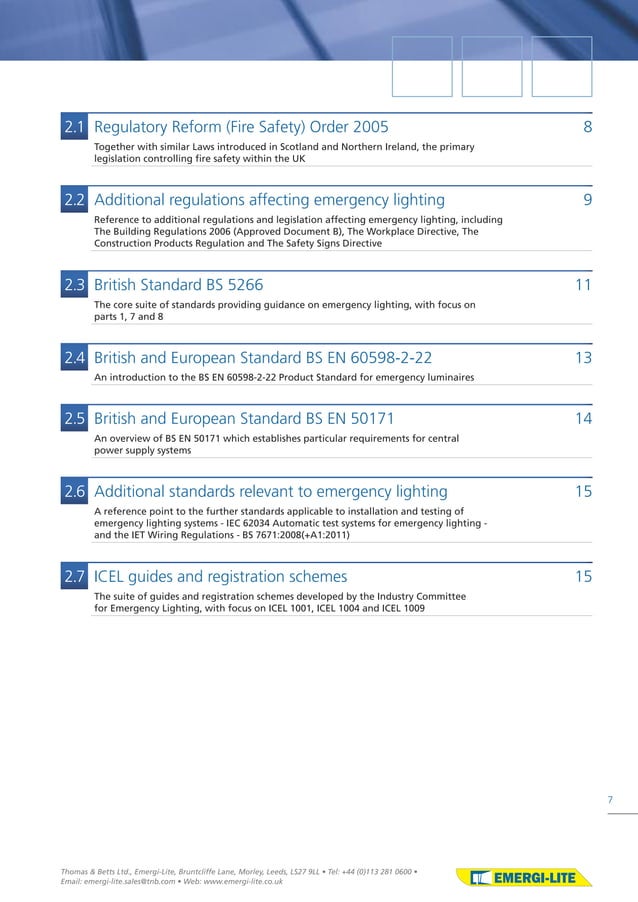 Emergi lite emergency lighting design guide | PDF
