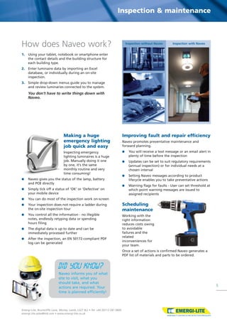 Emergi-Lite Naveo brochure | PDF