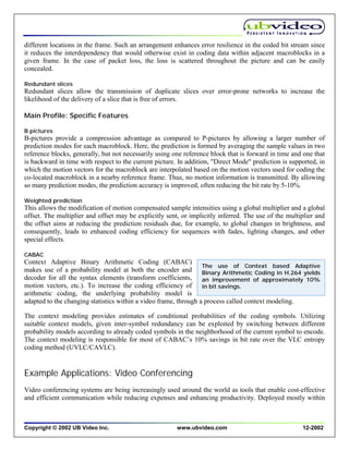 Emerging H.264 Standard: Overview and TMS320DM642- Based ... | PDF