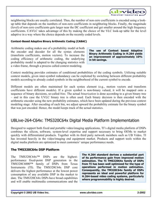 Emerging H.264 Standard: | PDF