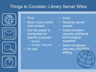 Emerging Technologies and Wikis for Libraries | PPT | Internet for ...