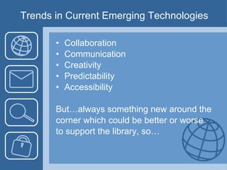 Emerging Technologies and Wikis for Libraries | PPT | Internet for ...