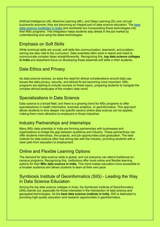 Emerging Trends in Data Science Education: What's Next for MSc Programs | PDF | Postgraduate ...