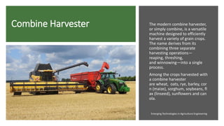 Agricultural Engineering Emerging Technology | PPTX
