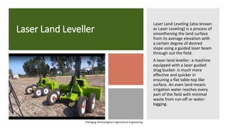 Agricultural Engineering Emerging Technology | PPTX