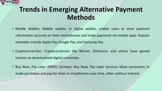 Emerging Alternative Payment Methods Trends and Opportunities | PPTX