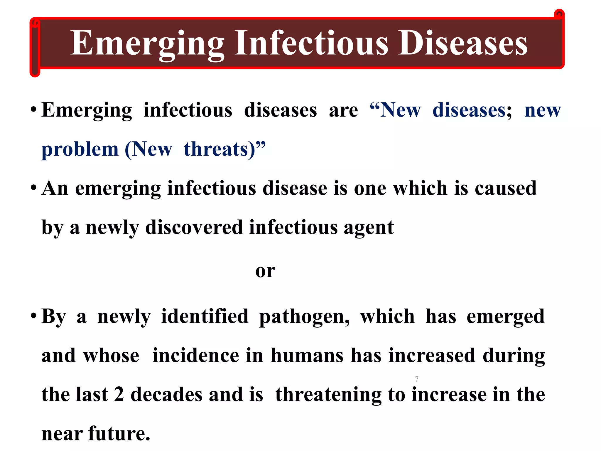 Emerging and re emerging diseases | PPTX