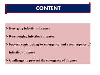Emerging and re emerging diseases | PPTX