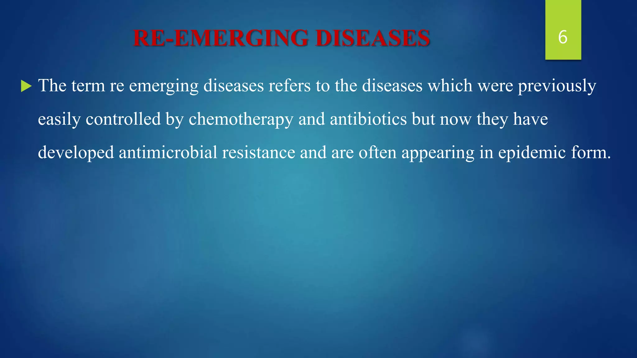 Emerging and reemerging diseases. | PPTX
