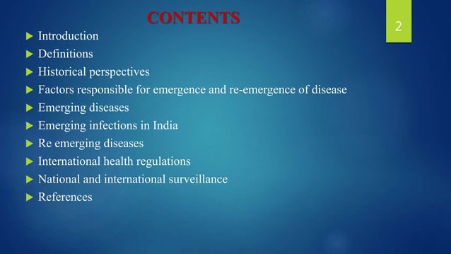 Emerging and reemerging diseases. | PPTX