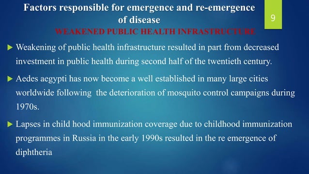Emerging and reemerging diseases. | PPTX