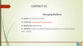 Industrial Shed in Pune - Emerging Buildcon | PPTX